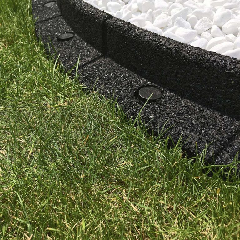 Easy-Edge Garden Edging | Rubber Garden Border | Midnight Black Packs