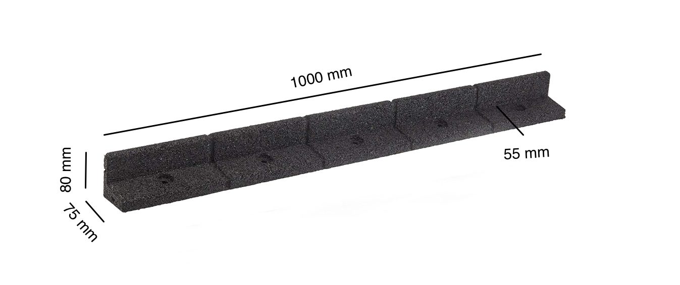 Easy-Edge Garden Edging | Rubber Garden Border | Midnight Black Packs